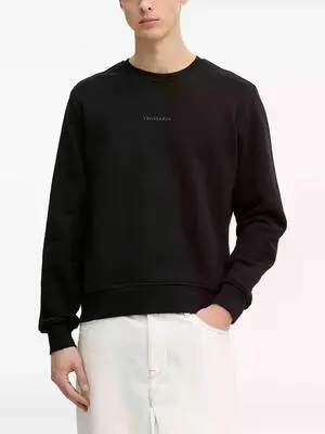 TRUSSARDI Logo Print Crew Neck Sweater