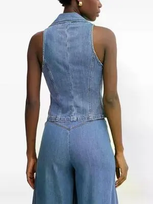 SIMONA CORSELLINI Embellished Denim Top