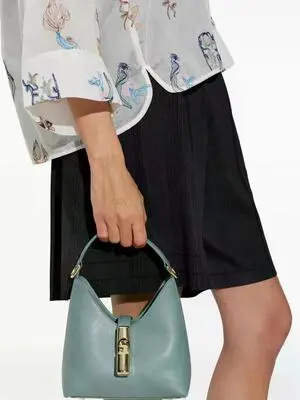 Furla Mini Iride Leather Tote Bag - Blue