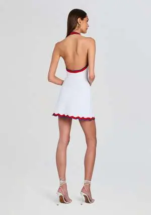 Retrofete Florra Rib Knit Halter Mini Dress