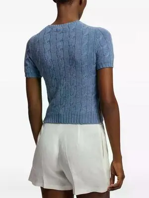 Ralph Lauren Cable Knit Short Sleeve Sweater