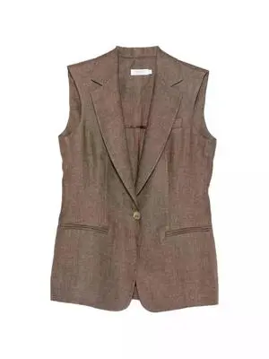 BARBA NAPOLI Sleeveless Single-breasted Jacket