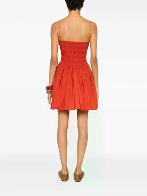 Matteau Shirred Bodice Spaghetti Strap Mini Dress