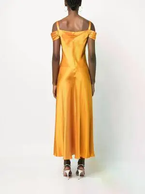 Alberta Ferretti Draped Silk Dress