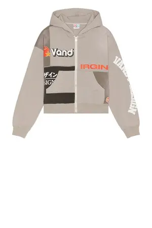 VANDYTHEPINK Paneled Zip Up Hoodie