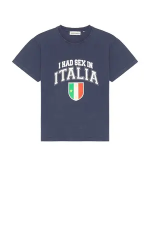 CARNE BOLLENTE Ciao Bella Tee In Blue