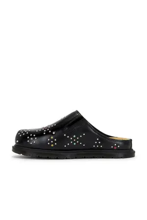 Dr. Martens Hair-on San Mule With Studded Detail