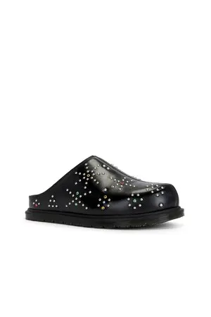 Dr. Martens Hair-on San Mule With Studded Detail