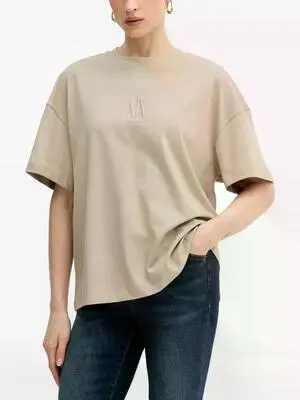 Armani Exchange Logo Embroidered T-shirt