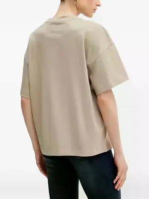 Armani Exchange Logo Embroidered T-shirt