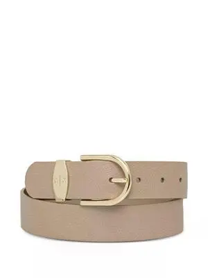 Armani Exchange Logo Detail Belt - Brown