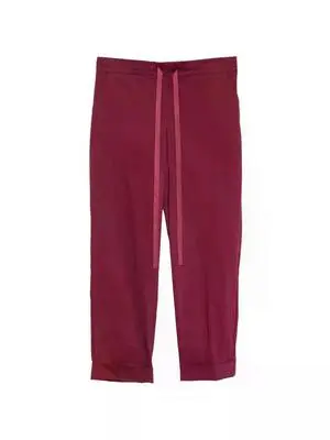 ZANETTI Cropped Drawstring Trousers