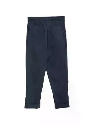 ZANETTI Drawstring Turn-up Trousers