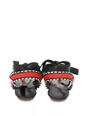 Alaïa Graphic Print Gladiator Sandals