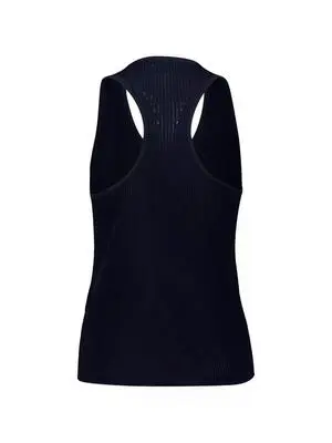 FERRAGAMO Gancini Plaque Ribbed Tank Top