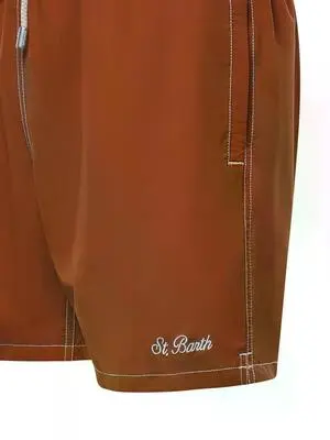 MC2 SAINT BARTH Embroidered Logo Swim Shorts