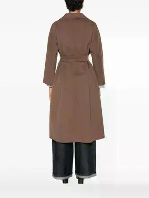 Max Mara Belted Notch-lapels Coat - Brown