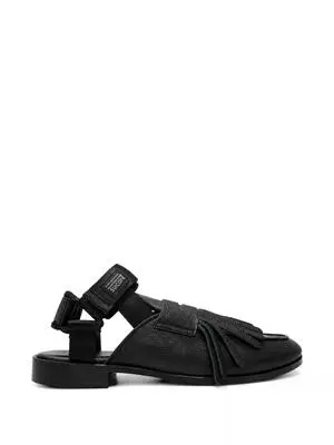 BED J.W. FORD Loafer-style Suede Sandals