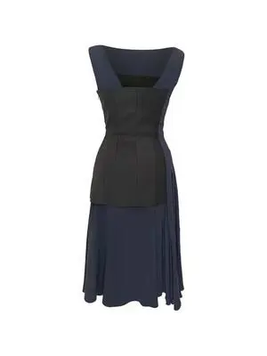 Dior Color-blocked Sleeveless Dress