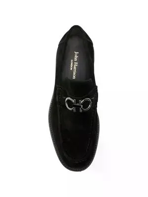 JOHN HARRISON Suede Lug-sole Loafers