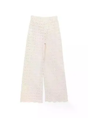 MC2 SAINT BARTH Inez Sequin-embellished Trousers - Neutrals