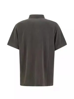 Stone Island Logo-patch Cotton-piqué Polo Shirt - Grey