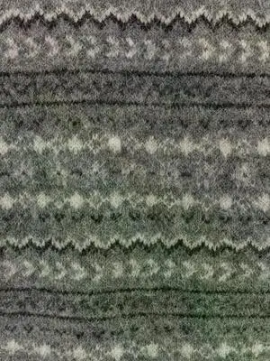DUNST Fair Isle Knit V-neck Sweater