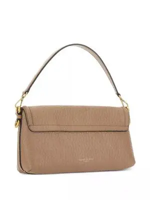 GIANNI CHIARINI Bea Maxi Grain Leather Shoulder Bag - Neutrals