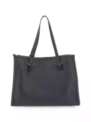 MARCELLA CLUB Marcella Pebbled Leather Shoulder Bag - Blue