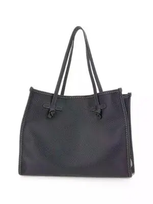 MARCELLA CLUB Marcella Pebbled Leather Shoulder Bag - Blue