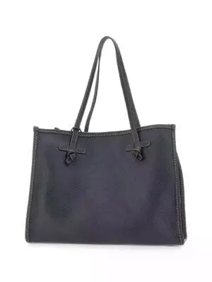MARCELLA CLUB Marcella Pebbled Leather Shoulder Bag - Blue