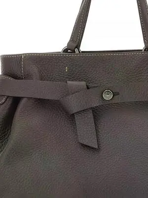GIANNI CHIARINI Miranda Leather Tote Bag - Brown
