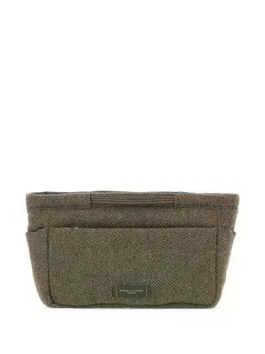 GIANNI CHIARINI Herringbone Wool Clutch Bag