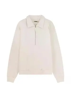 WOODBIRD Half-zip Cotton Sweater