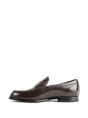 TOD'S Polished Leather Penny Loafers