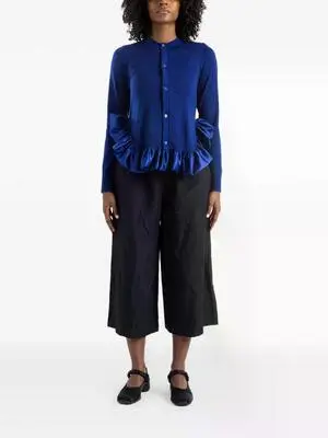 Noir Kei Ninomiya Ruffled Wool Cardigan