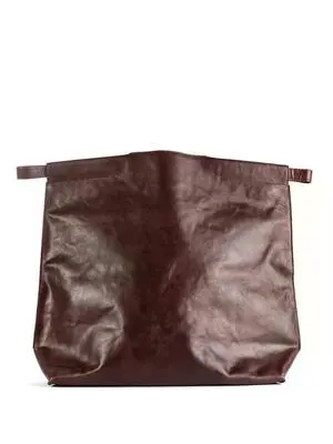BEA MOMBAERS Grained Leather Clutch Bag