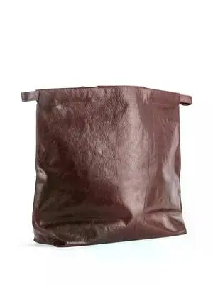 BEA MOMBAERS Grained Leather Clutch Bag