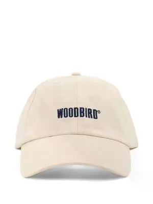 WOODBIRD Core Embroidered Logo Cotton Cap - Neutrals