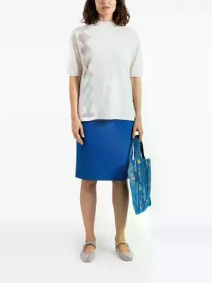 BIELO Seashell Argyle Jacquard T-shirt