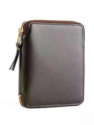 Comme Des Garçons Zip-around Leather Wallet - Brown
