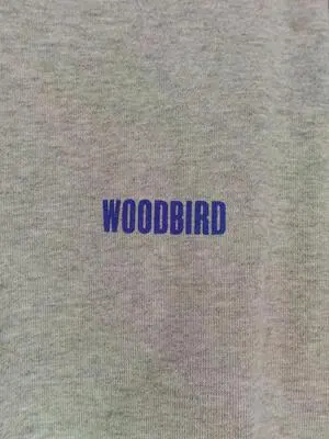 WOODBIRD Cane Lion Logo-print Cotton Sweater