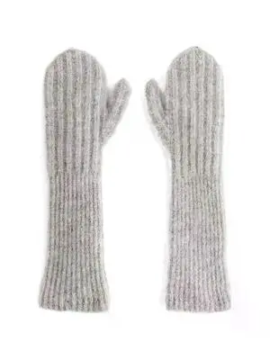B.B. WALACE Irwin Ribbed-knit Mittens