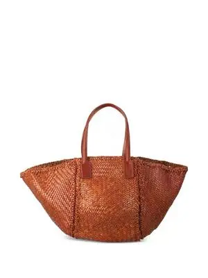 Dragon Diffusion Teresa Woven Leather Tote Bag - Brown