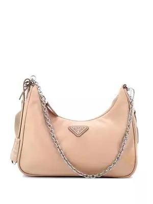 Prada Re-edition 2005 Tessuto Shoulder Bag - Neutrals