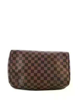 LOUIS VUITTON Speedy Handbag Damier 30 Satchel - Brown