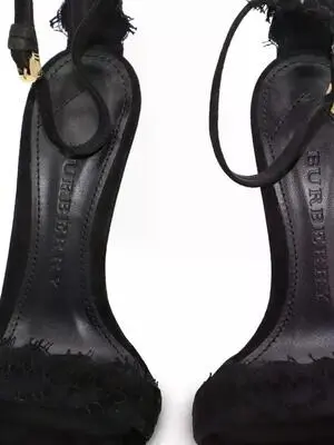 Burberry Polesden Lace-trim Platform Sandals