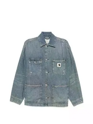 Carhartt Work In Progress Logo Patch Denim Jacket