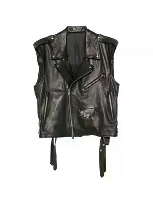 SALVATORE SANTORO Biker-style Leather Jacket