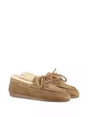 POSA Shearling-lined Boat Shoes